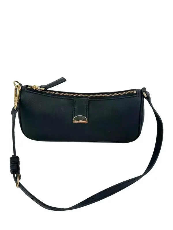 Marc Jacobs Saffiano Leather Shoulder Bag - Black