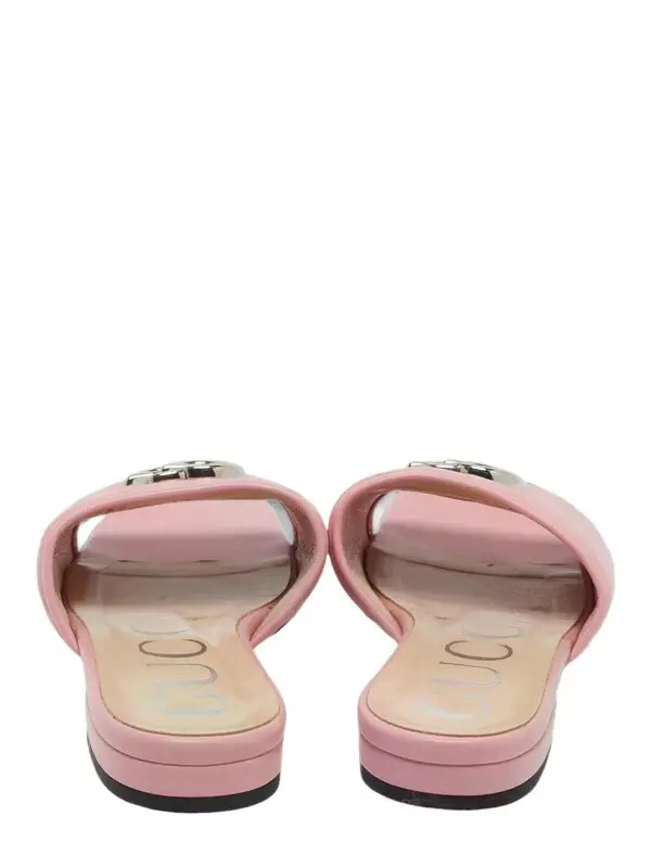 Gucci Gg Marmont Quilted Leather Sandals - Pink