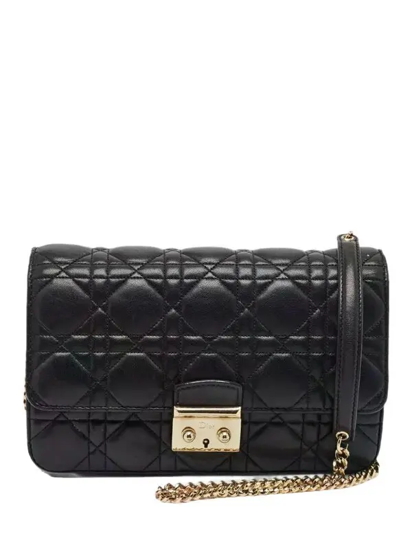 Dior Promenade Cannage Shoulder Bag - Black
