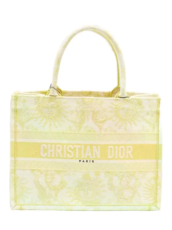 Dior 2024 De Jouy Soleil Book Tote Bag - White