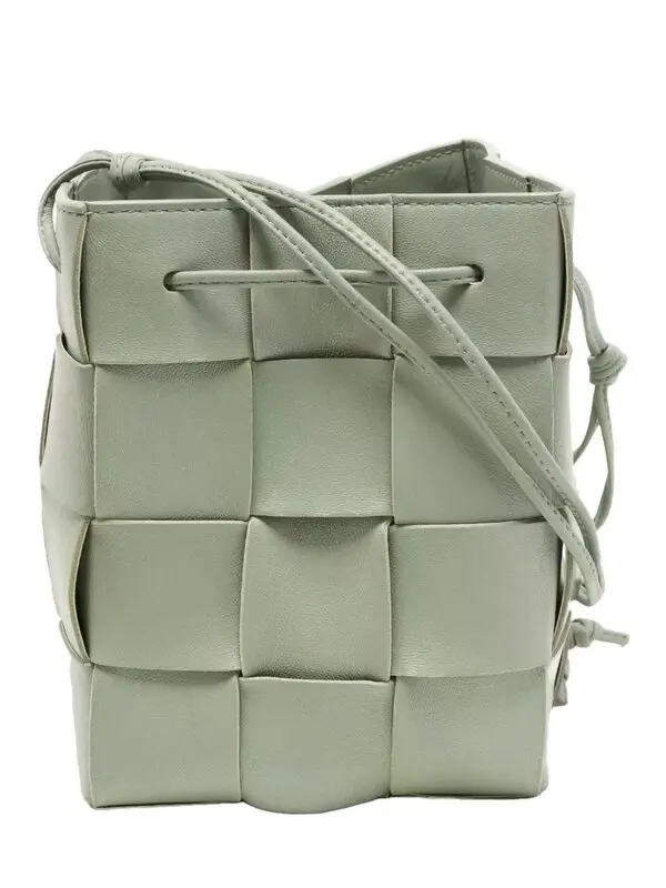 Bottega Veneta Small Cassette Bucket Bag - Green