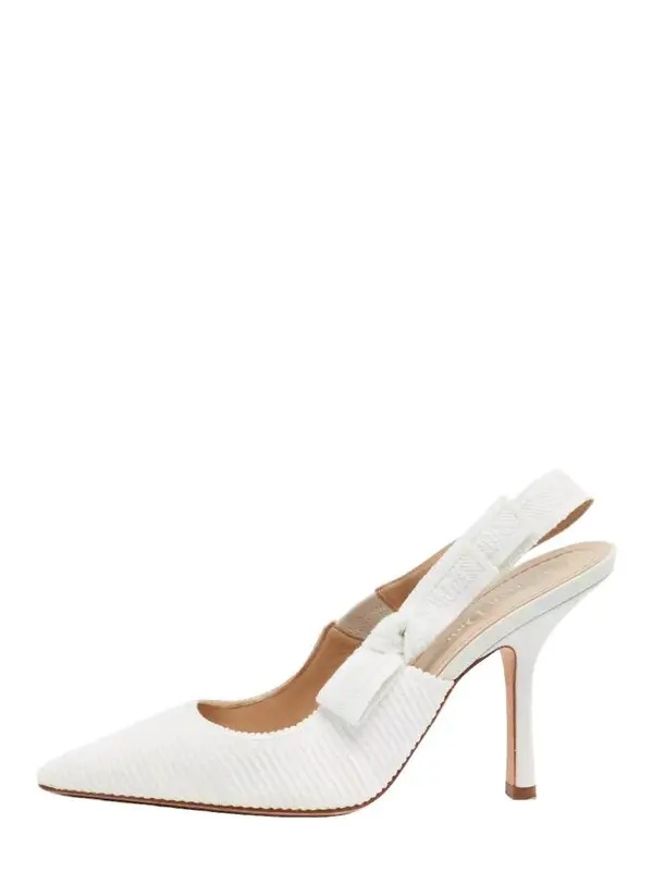 Dior J'adior Bow-detail Slingback Pumps - White