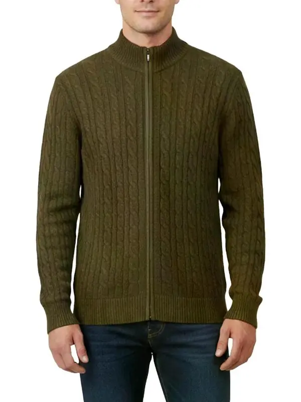 Loro Piana Baby Cashmere Cable-knit Cardigan - Green