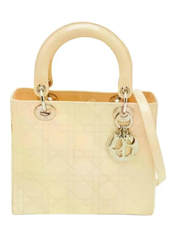 Dior Lady Cannage Tote Bag - Neutrals