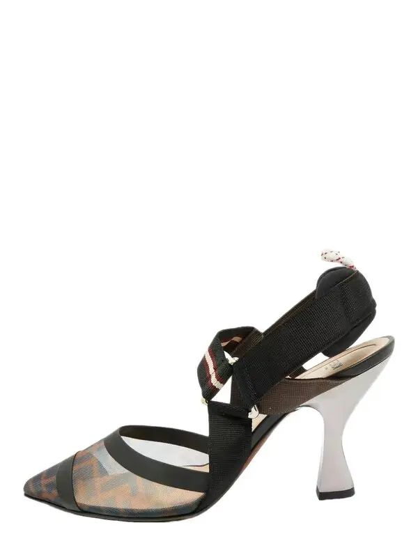Fendi Colibri Mesh Pumps - Black