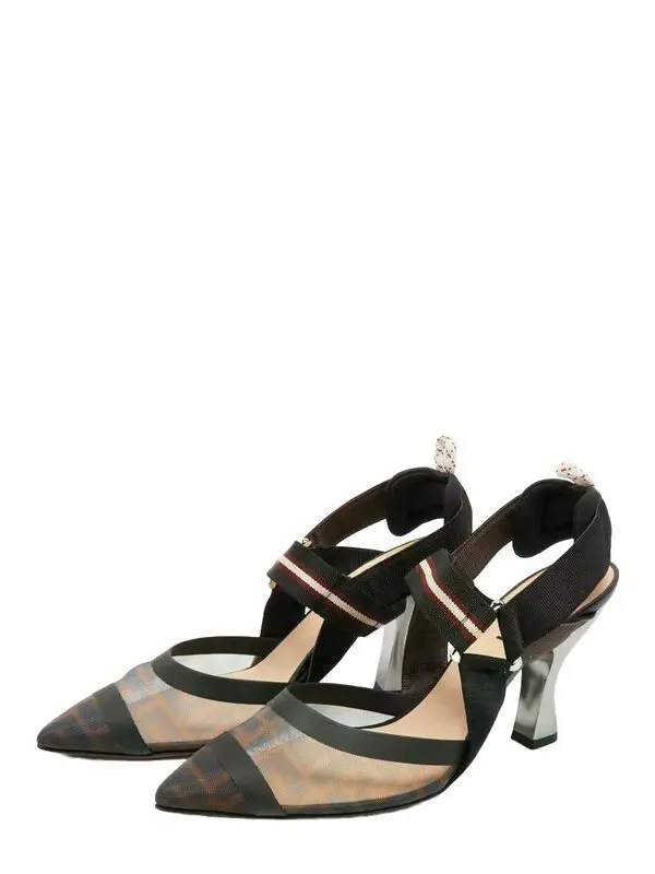 Fendi Colibri Mesh Pumps - Black