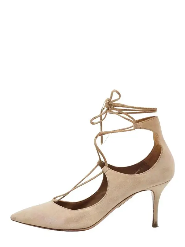 AQUAZZURA Christy Pointed-toe Pumps - Neutrals
