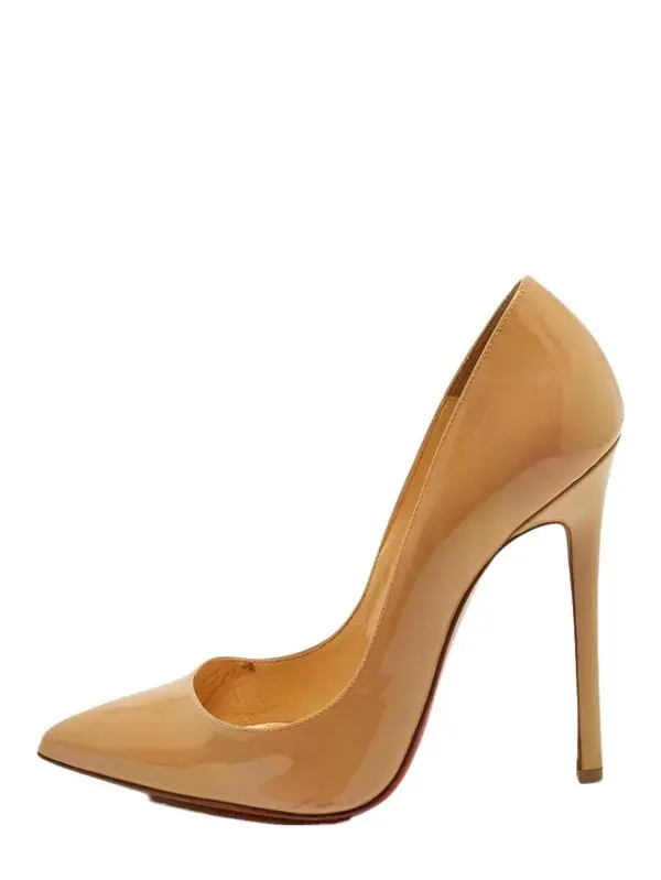 CHRISTIAN LOUBOUTIN Pigalle Pointed-toe Pumps - Neutrals