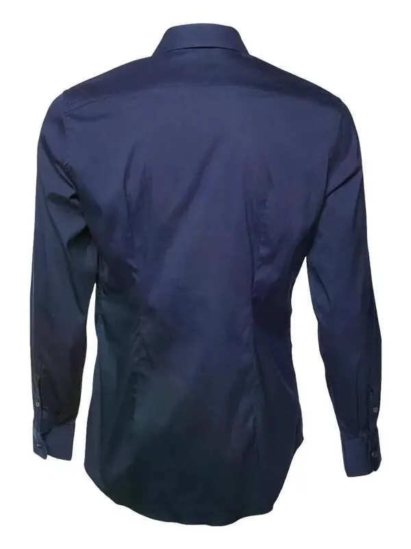 Prada Stretch-poplin Slim-fit Shirt - Blue