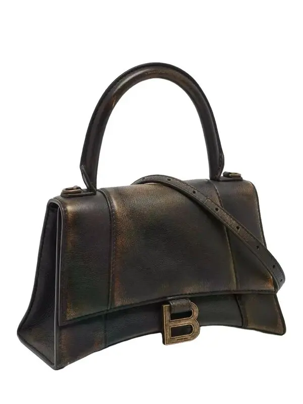 Balenciaga Small Hourglass Tote Bag - Brown