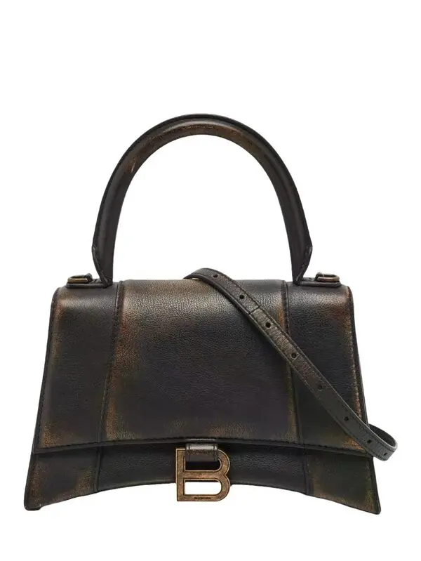 Balenciaga Small Hourglass Tote Bag - Brown