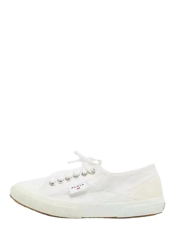 Alaïa Superga Lace-up Canvas Sneakers - White