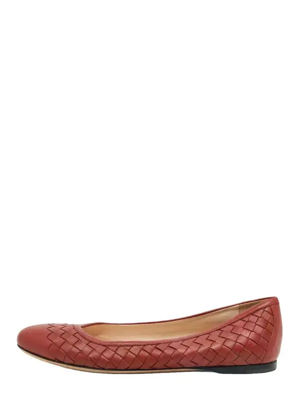 Bottega Veneta Intrecciato Ballet Flats - Brown