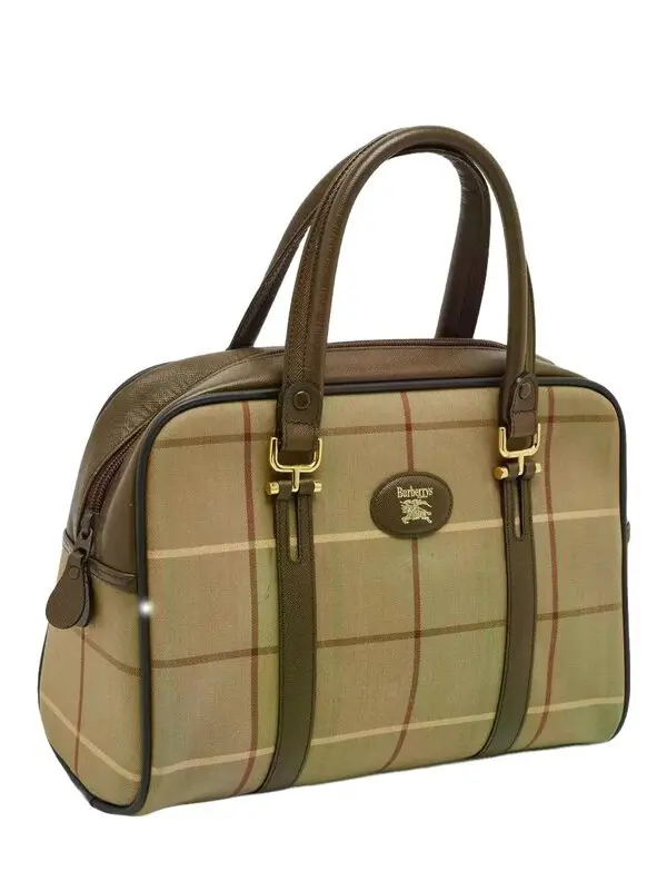 Burberry Check Pattern Tote Bag - Neutrals