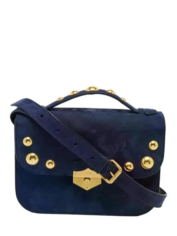 Alexander McQueen Studded Leather Handbag - Blue