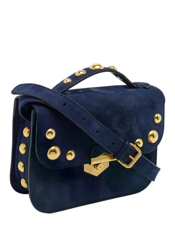 Alexander McQueen Studded Leather Handbag - Blue