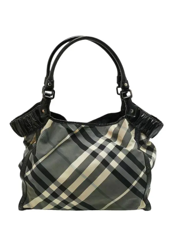 Burberry Beat Check Tote Bag - Grey