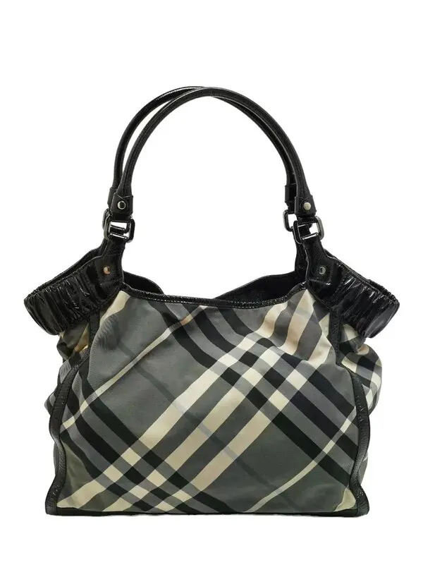 Burberry Beat Check Tote Bag - Grey