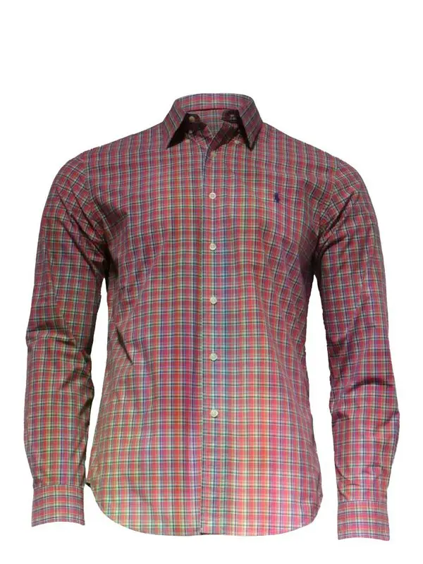 Ralph Lauren Slim Fit Checked Shirt - Red