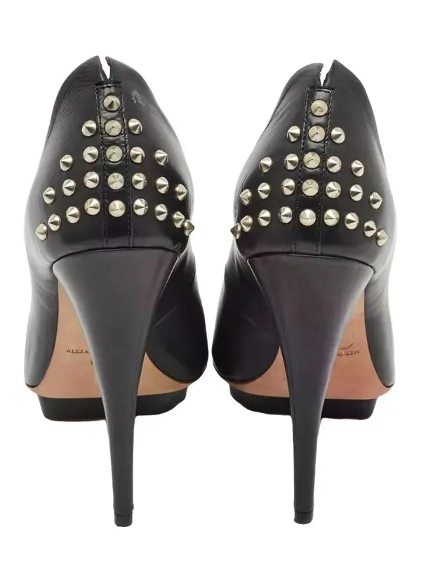 Alexander McQueen Studded Platform Stiletto Pumps - Black