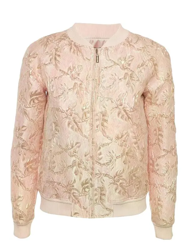 Roberto Cavalli Jacquard Bomber Jacket - Pink