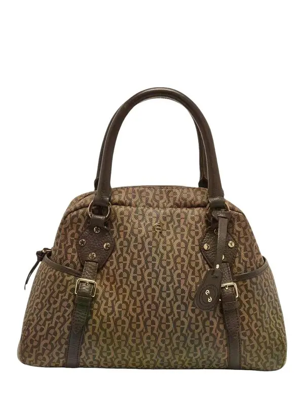 AIGNER Monogram Tote Bag - Brown