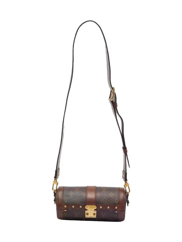 LOUIS VUITTON Papillon Trunk Monogram Canvas Shoulder Bag - Brown