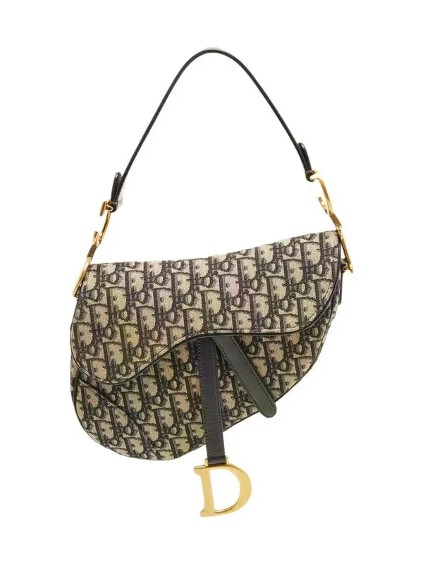 Dior Saddle Oblique Shoulder Bag - Neutrals