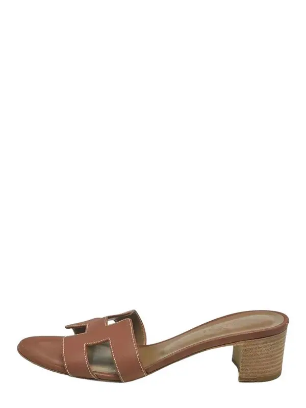 Hermès Oasis H-cutout Sandals - Brown