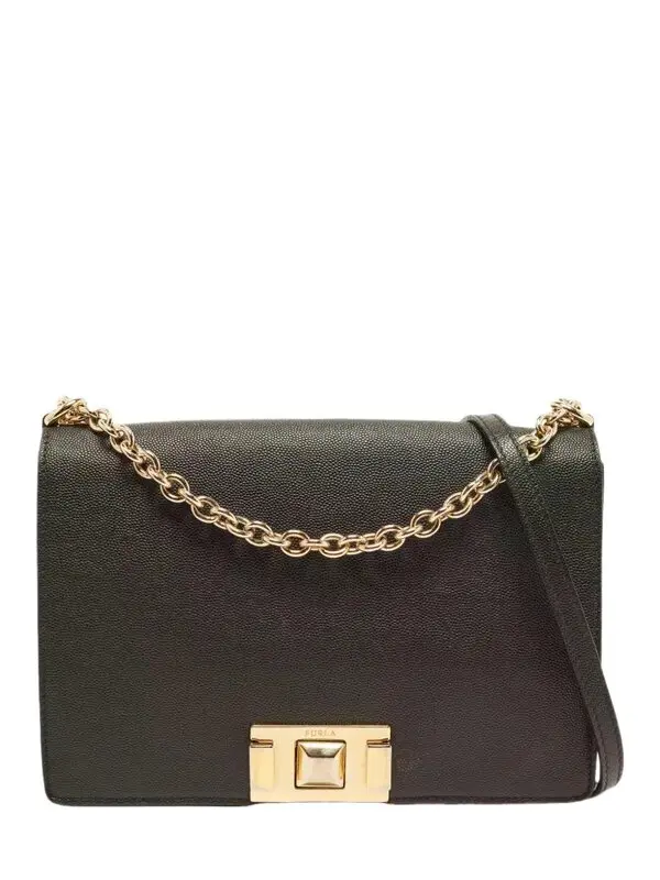Furla Mimi Turn-lock Shoulder Bag - Black