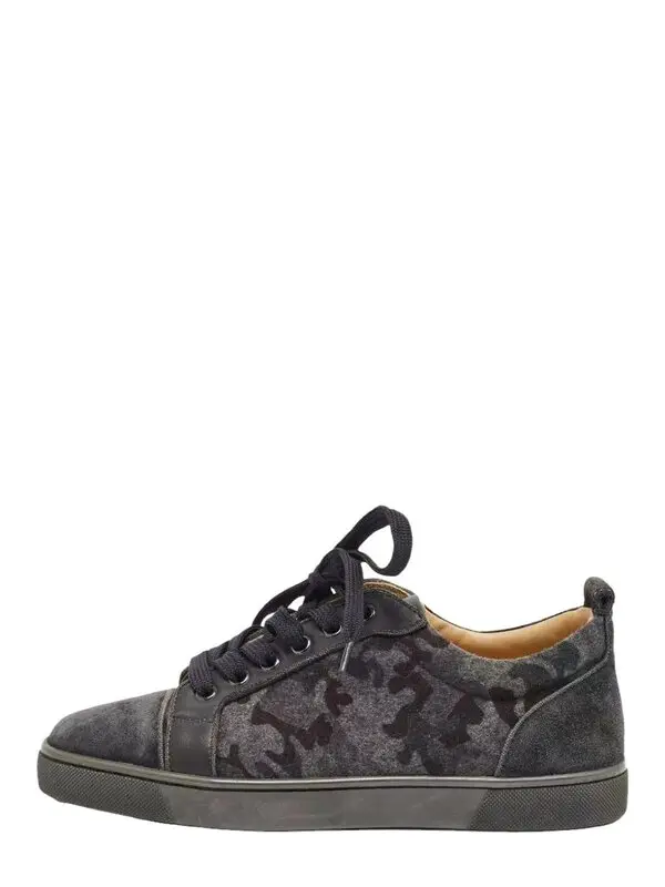 CHRISTIAN LOUBOUTIN Louis Orlato Camouflage Sneakers - Grey