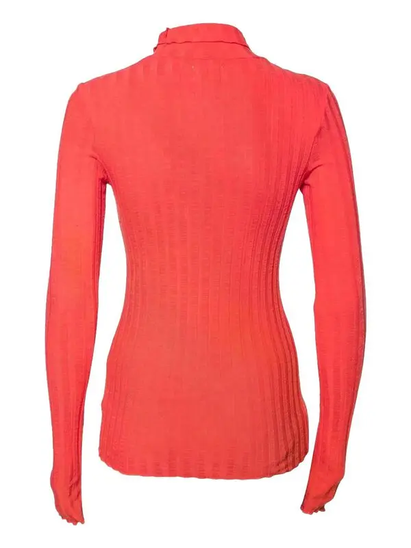 SIMONMILLER Pre-owned Ribbed Roll-neck Top - Orange