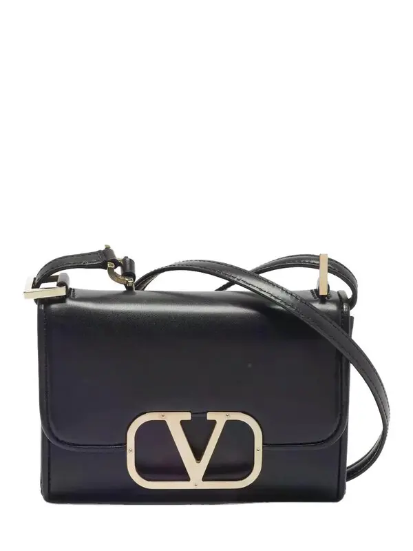 Valentino Garavani Vlogo Flap Crossbody Bag - Black