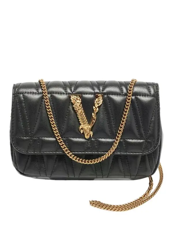 Versace Virtus Cross Body Bag - Black