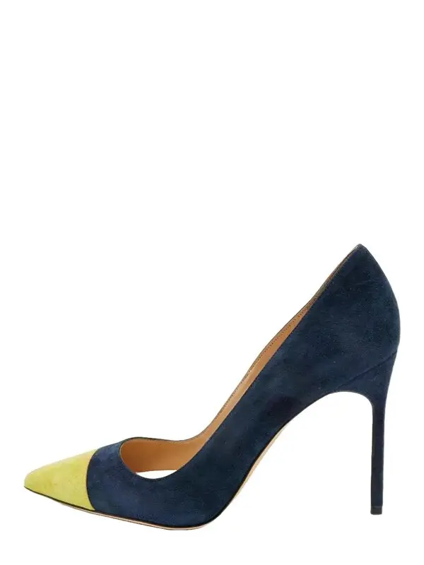 Manolo Blahnik Capcour Suede Pumps - Blue