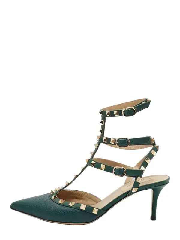 Valentino Garavani Rockstud Caged Pumps - Green