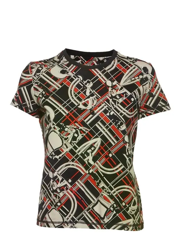 Hermès Graphic Print T-shirt - Black