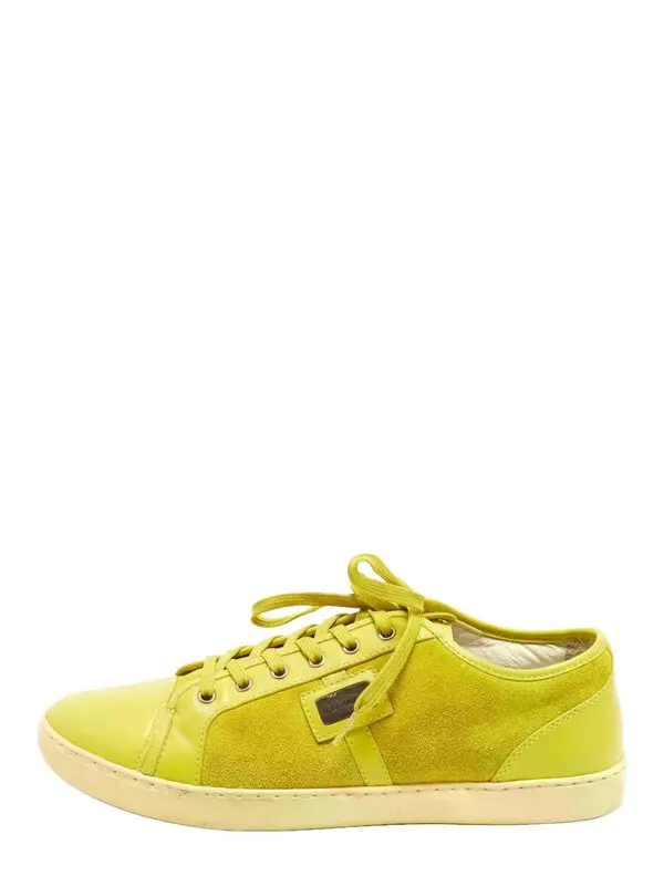 Dolce & Gabbana Low-top Logo Patch Sneakers - Green
