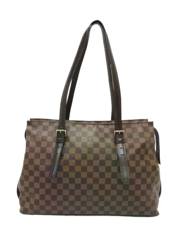 LOUIS VUITTON Chelsea Damier Ebene Shoulder Bag - Brown