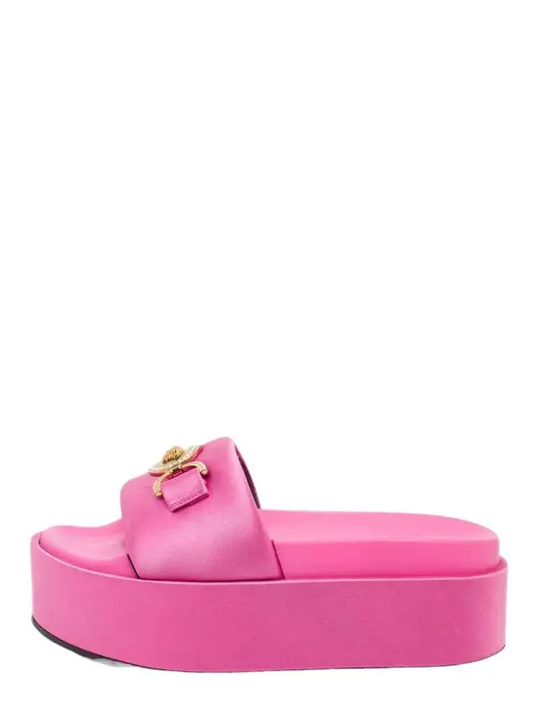 Versace La Medusa Platform Sandals - Pink