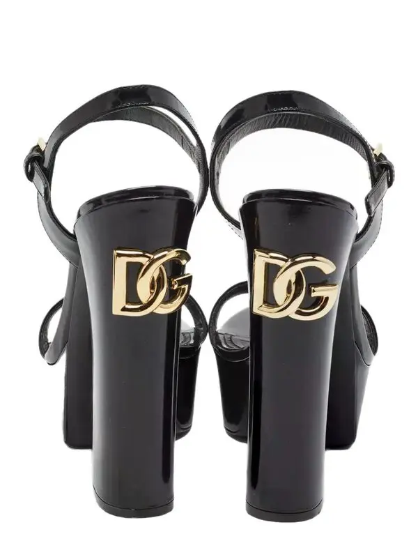 Dolce & Gabbana Keira Ankle-strap Platform Sandals - Black