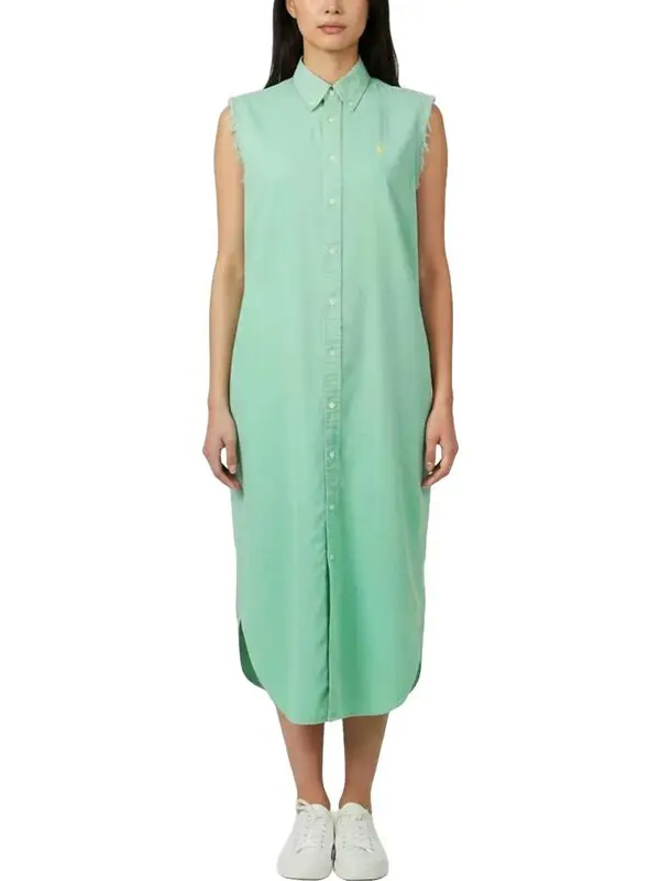 Ralph Lauren Button-front Midi Dress - Green