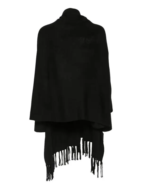 Alpha Studio Fringe-trim Cardigan - Black