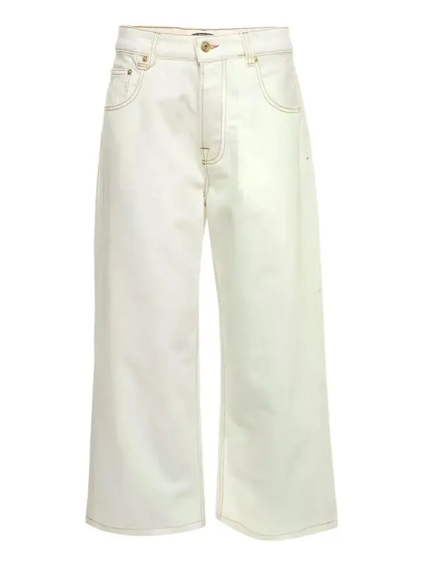 Jacquemus Le De-nîmes Wide-leg Jeans - Neutrals