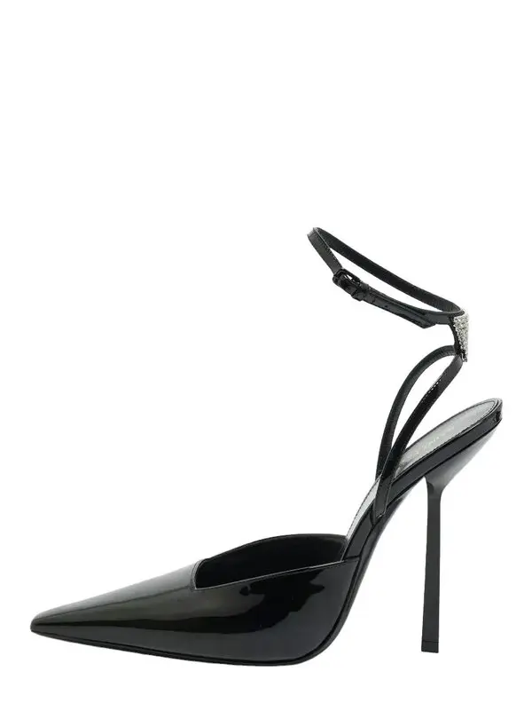 Saint Laurent Anouk Crystal-embellished Pumps - Black