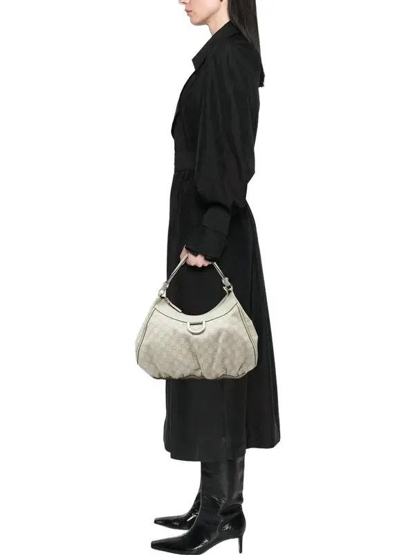 Gucci 2016-2026 Guccissima Abbey D Ring Shoulder Bag - White