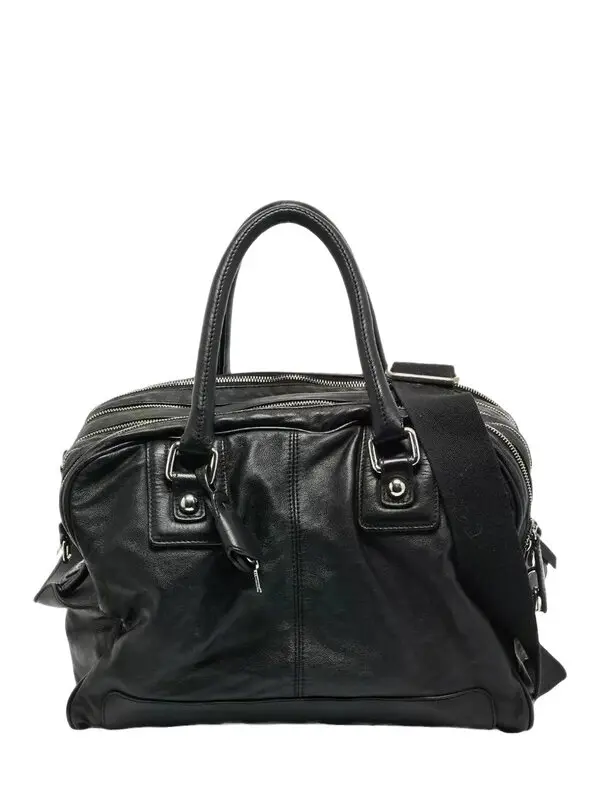Dolce & Gabbana Multi-zip Leather Duffel Bag - Black