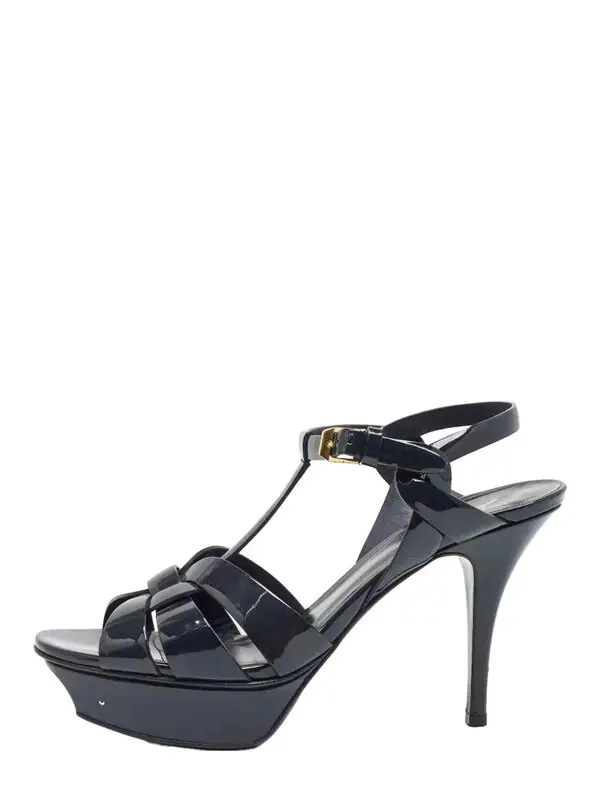 Saint Laurent Tribute Platform Sandals - Blue