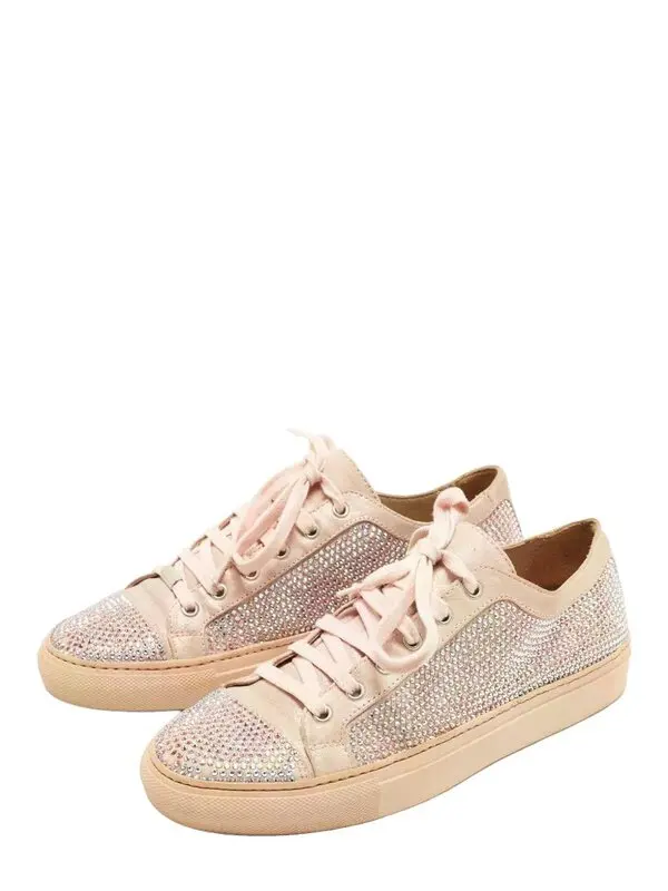 LE SILLA Crystal-embellished Low-top Sneakers - Pink