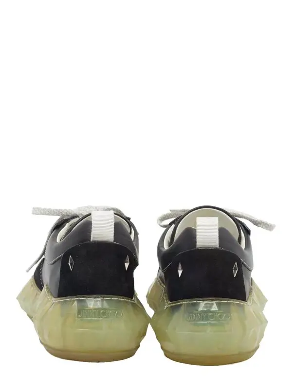 JIMMY CHOO Diamond Lace-up Sneakers - Black